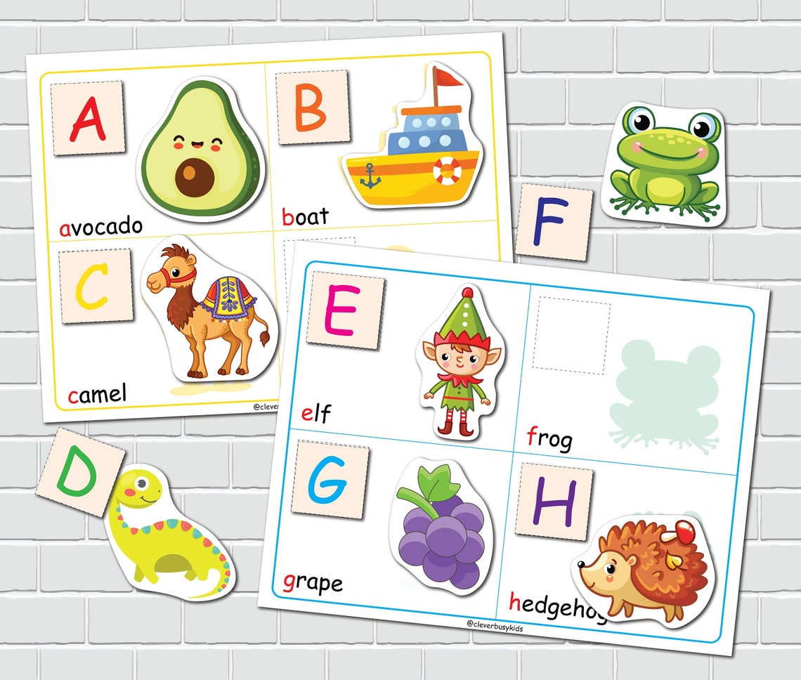 Alphabet Busy Book Pages Preschool Curriculum Toddler ABC - Etsy