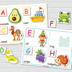 Alphabet Busy Book Pages, Preschool Curriculum, Toddler ABC Worksheets ...