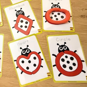Ladybug Shapes Play Dough Mats, Summer Play Doh Activity, Preschool ...