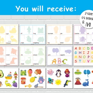 Alphabet Busy Book Pages, Preschool Curriculum, Toddler ABC Worksheets ...