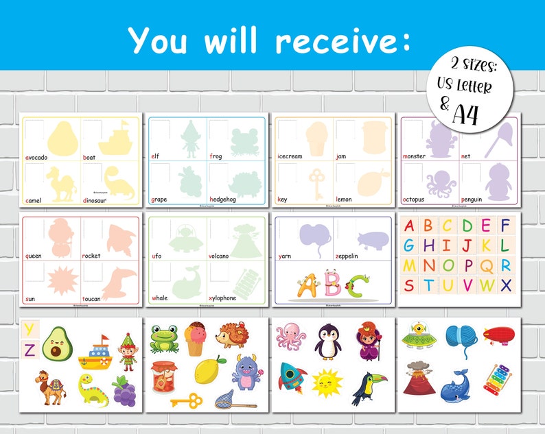 Alphabet Busy Book Pages Preschool Curriculum Toddler ABC - Etsy