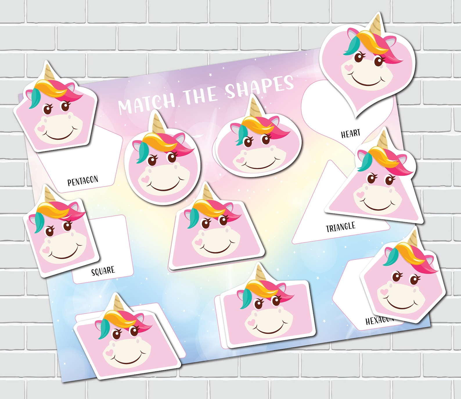 Unicorns Busy Book Preschool Learning Binder Printable - Etsy