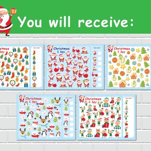 I Spy Christmas Printable Activity. Look and Find Counting Game ...