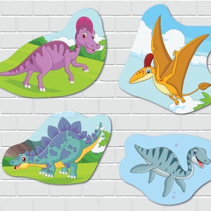 Dinosaurs Lacing Cards, Preschool Fine Motor Skills Activity, Toddler ...