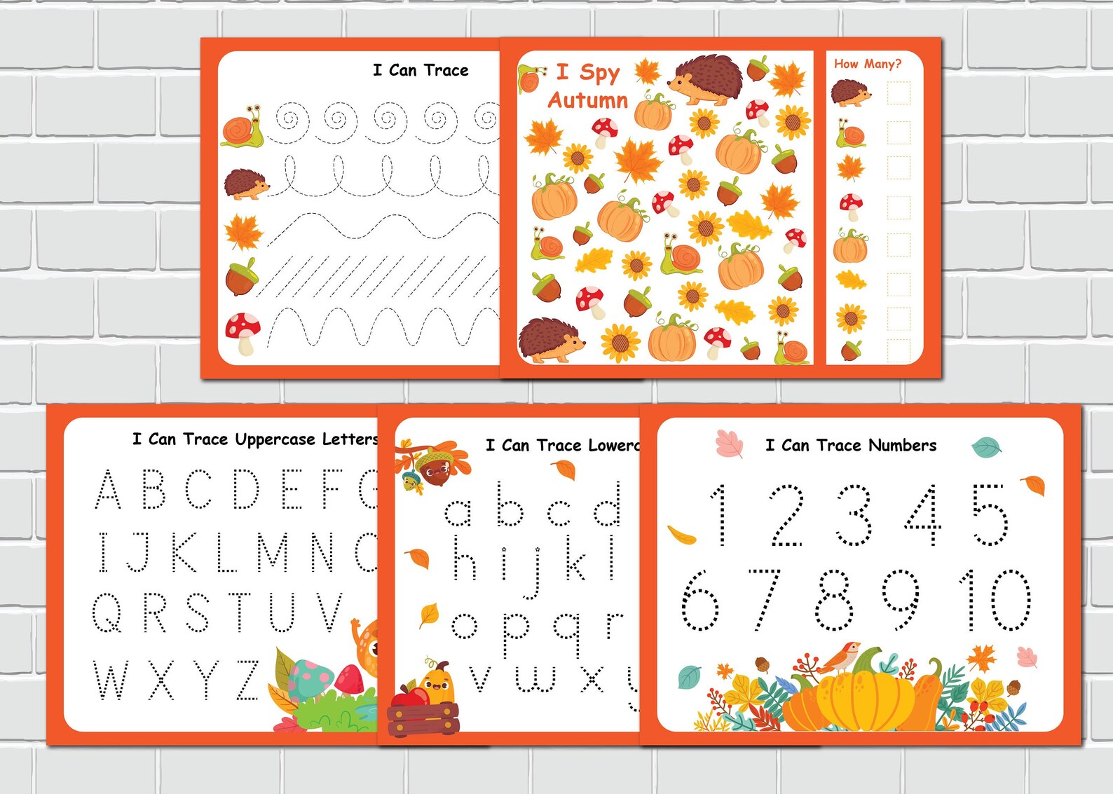 Fall Busy Book Autumn Quiet Book Toddler Learning Binder - Etsy