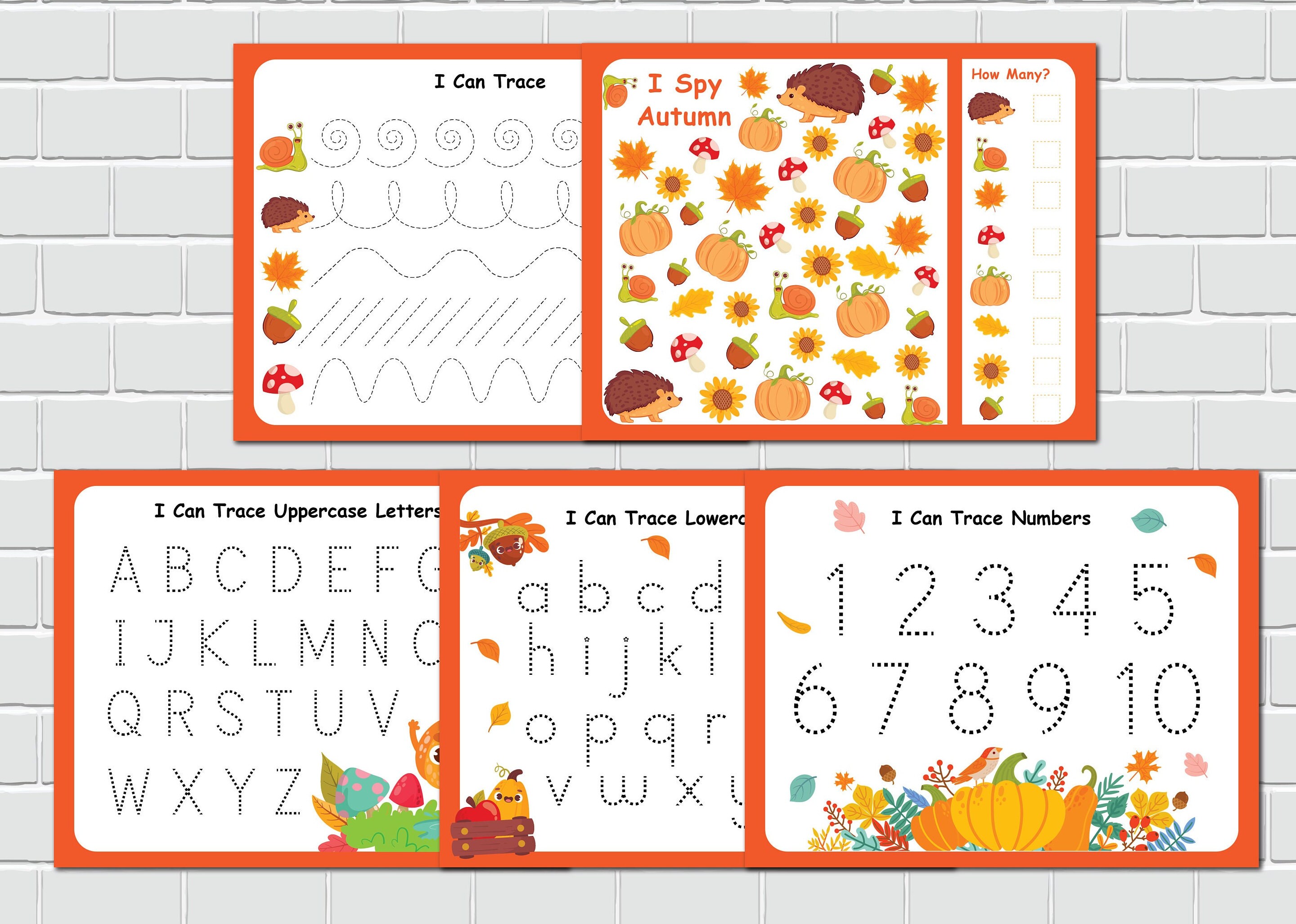 Fall Busy Book, Autumn Quiet Book, Toddler Learning Binder, Preschool ...