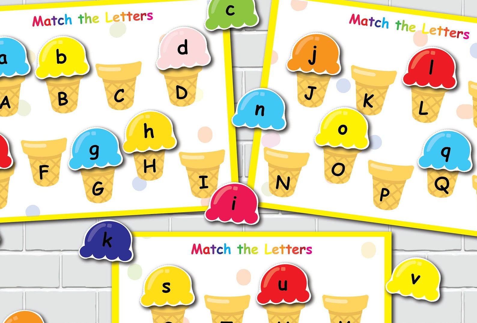 ABC Learning Busy Book Pages Alphabet Printable Activity - Etsy