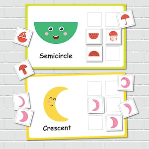 Errorless Shape Matching Games, Shapes Busy Book, File Folder Games ...