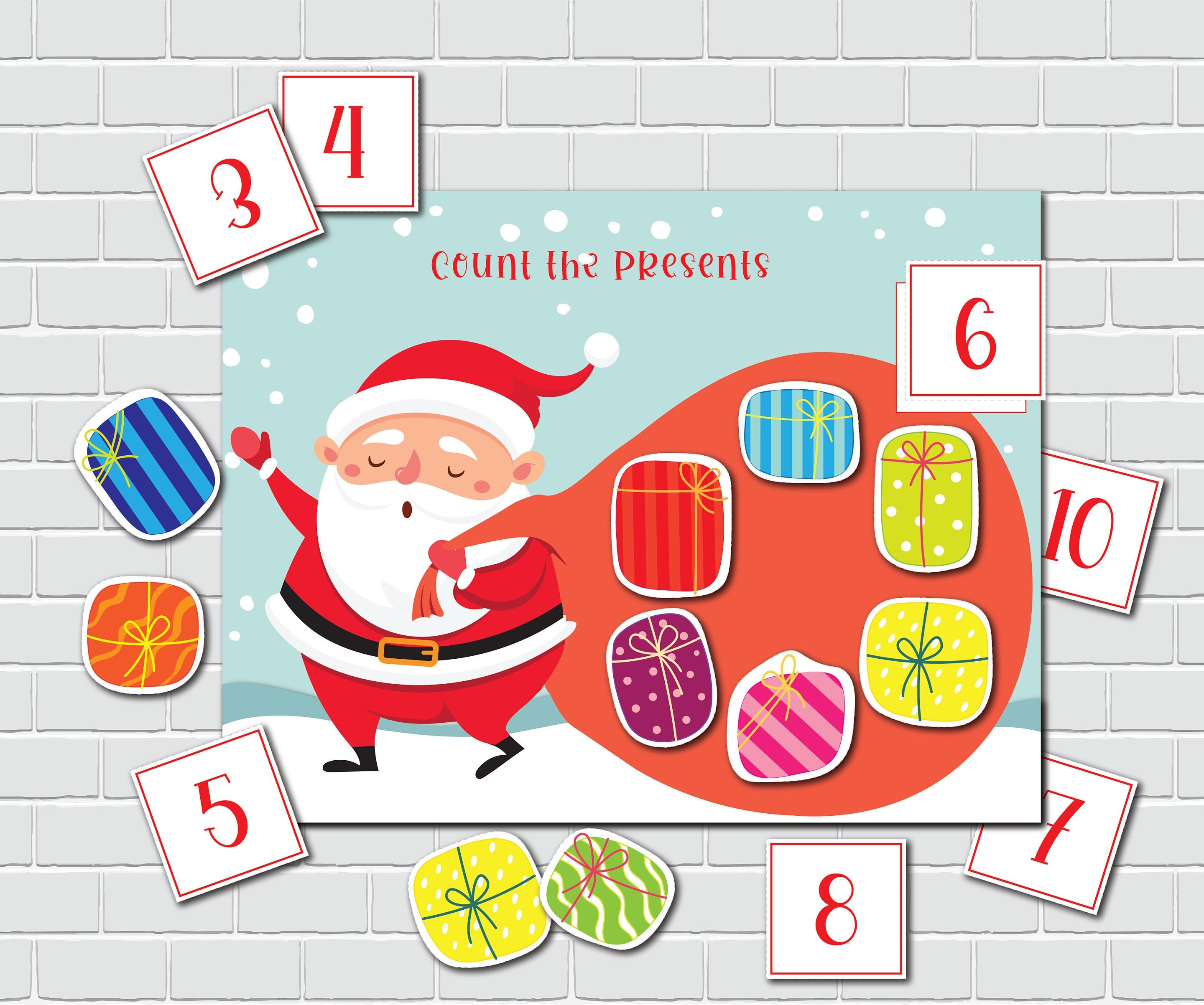 Christmas Busy Book. Preschool Learning Binder. Toddler Quiet Book ...