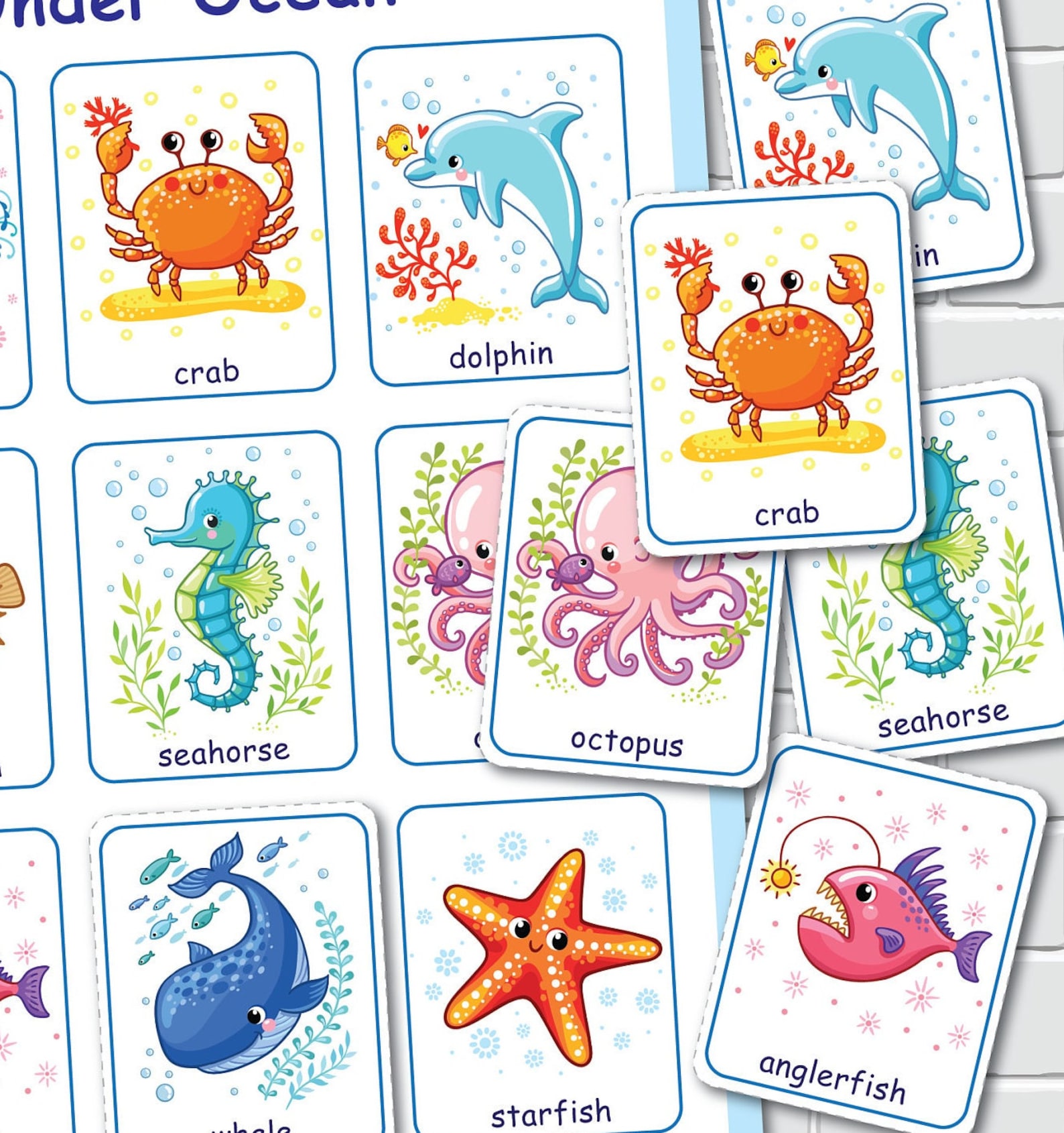 Ocean Animals Busy Book Pages, Matching Activity, Toddler Learning ...