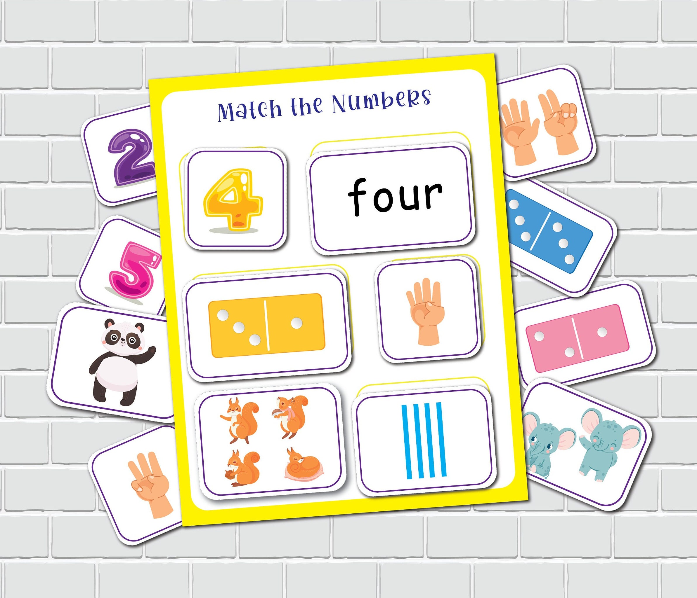 Actividad de relacionar números del 1 al 20. Juego de contar ...