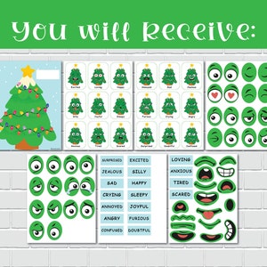 Christmas Tree Emotions Activity for Kids, Preschool Feelings ...
