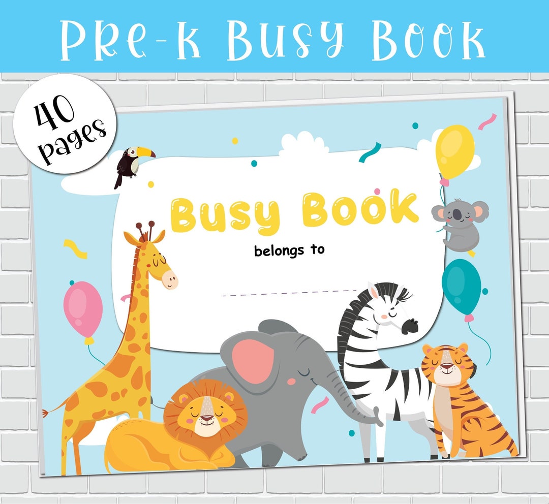Preschool Busy Book. Learning Binder for Toddler. Homeschool Curriculum ...