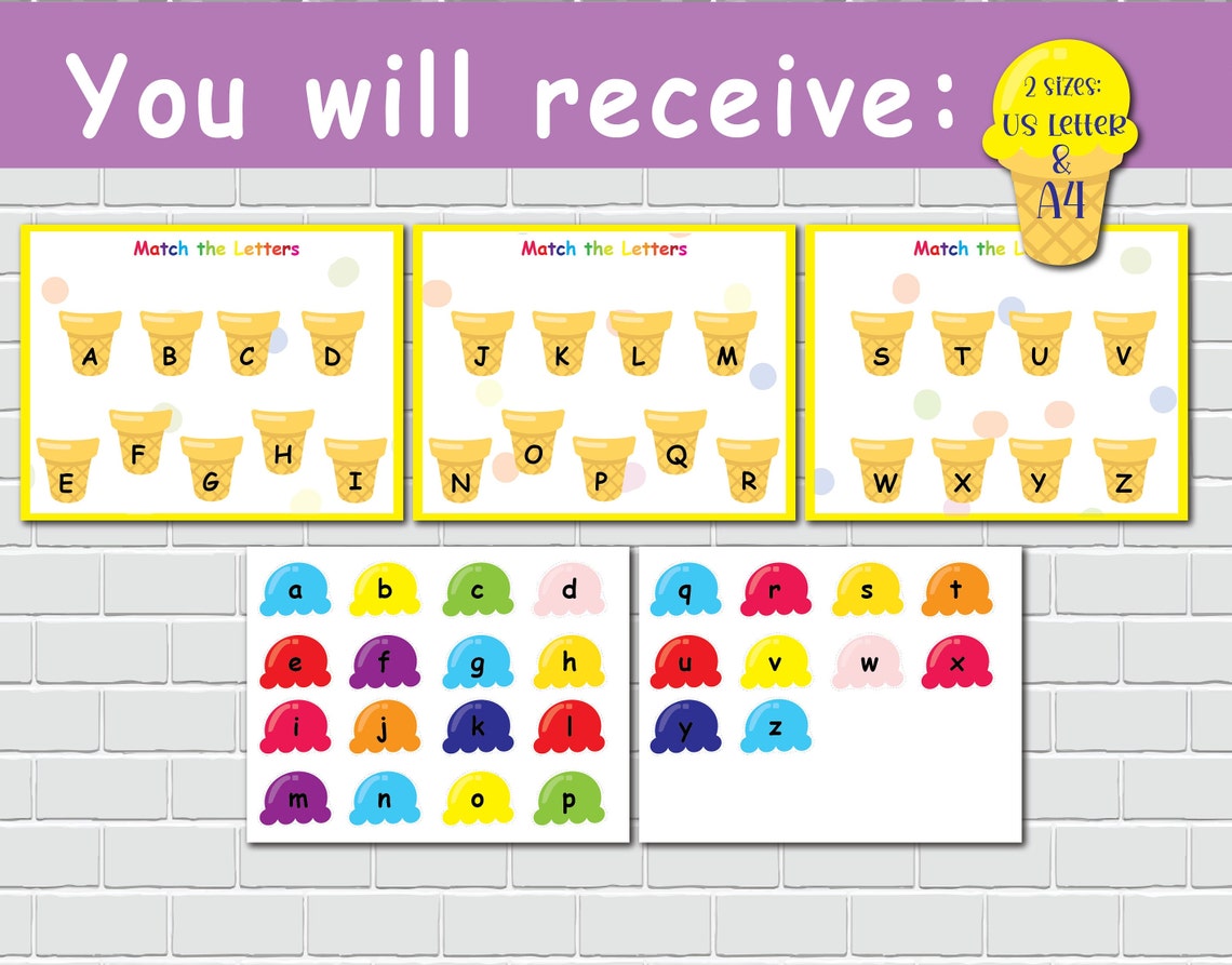 ABC Learning Busy Book Pages Alphabet Printable Activity - Etsy