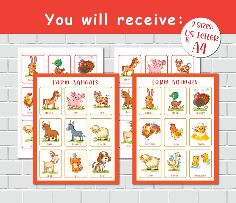 Farm Animals Busy Book Pages Toddler Quiet Time Activity - Etsy