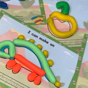 Dinosaurs Play Dough Mats, Printable Play Doh, Preschool Activities ...