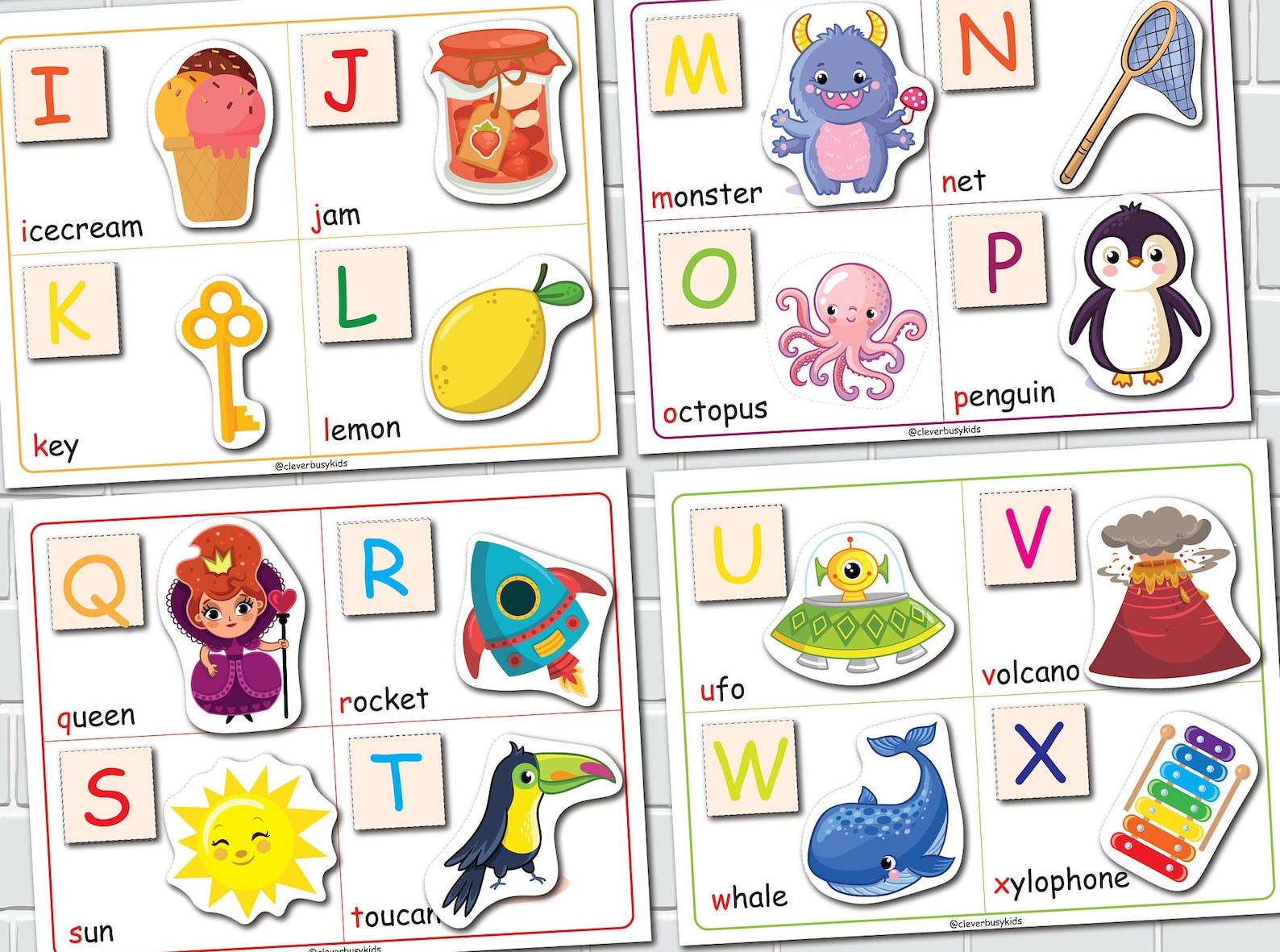 Alphabet Busy Book Pages Preschool Curriculum Toddler ABC - Etsy
