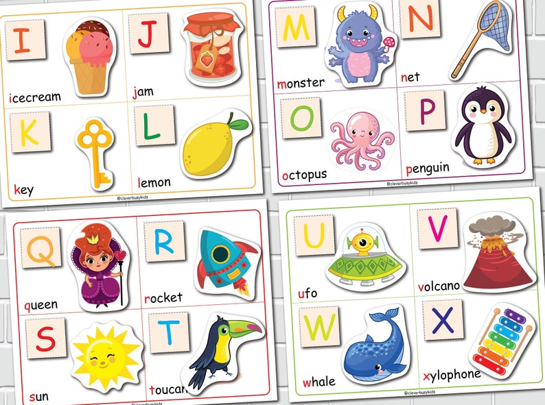 Alphabet Busy Book Pages, Preschool Curriculum, Toddler ABC Worksheets ...