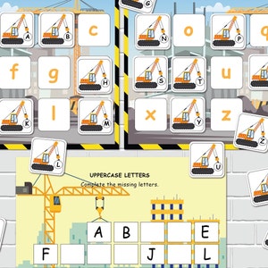 Construction Theme Alphabet Activities, Preschool Learning, Toddler ...