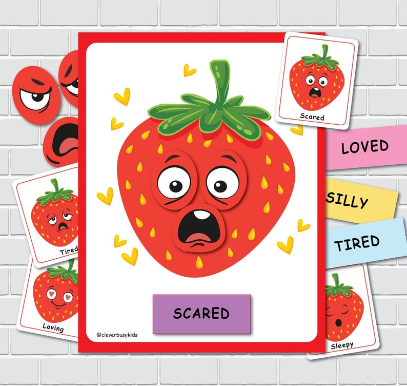 Emotions and Feelings Matching Game Summer Activity for Kids - Etsy