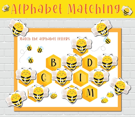 Alphabet Matching Printable Activity ABC Busy Book Pages - Etsy