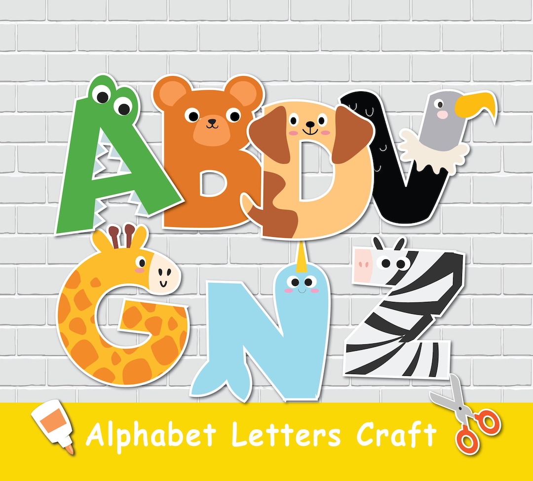 Alphabet Letters Craft for Kids, Uppercase Letter Recognition, Toddler ...