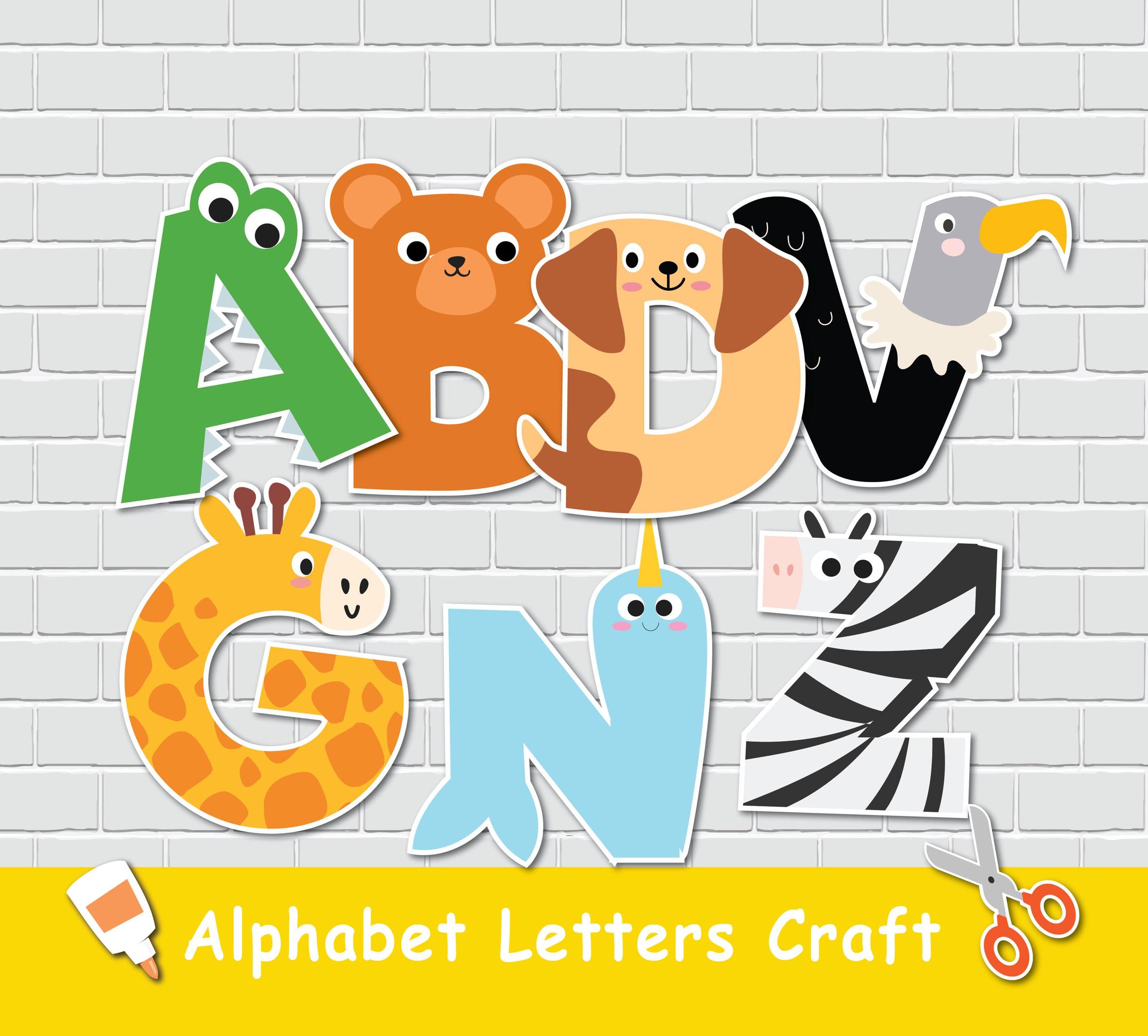 Alphabet Letters Craft for Kids, Uppercase Letter Recognition, Toddler ...