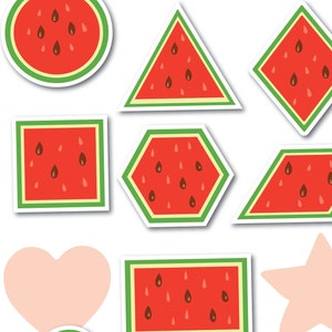 Watermelon Shape Matching Activity, 2D Shapes, Summer Busy Book Page ...