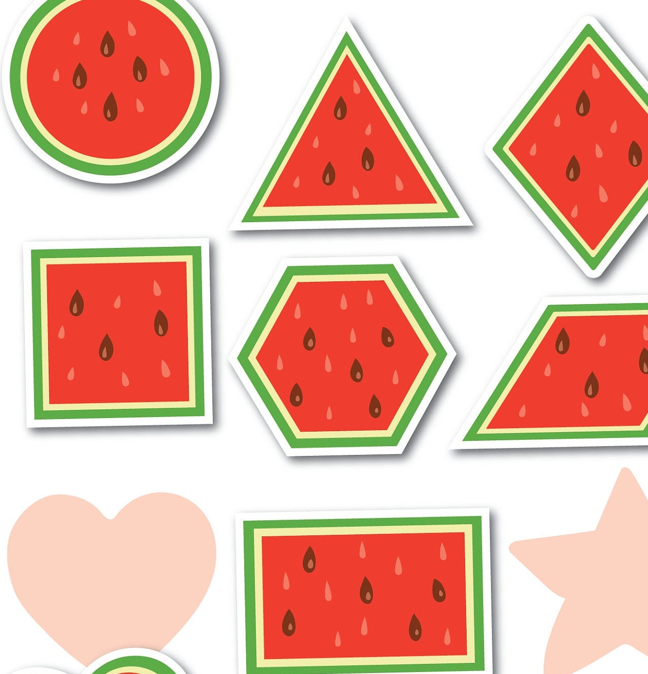 Watermelon Shape Matching Activity, 2D Shapes, Summer Busy Book Page ...