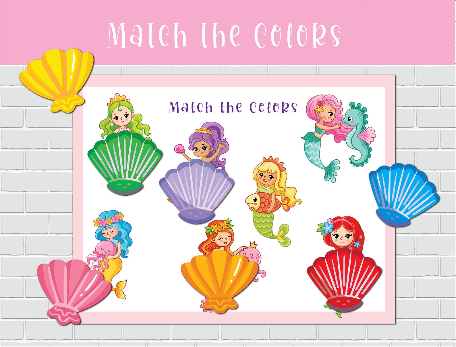 Mermaids Busy Book for Girls. Printable Activities. Pre-k - Etsy