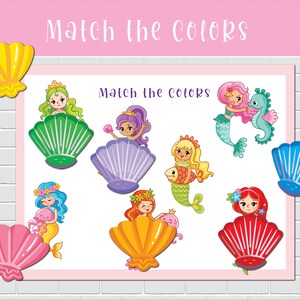 Mermaids Busy Book for Girls. Printable Activities. Pre-k Learning ...