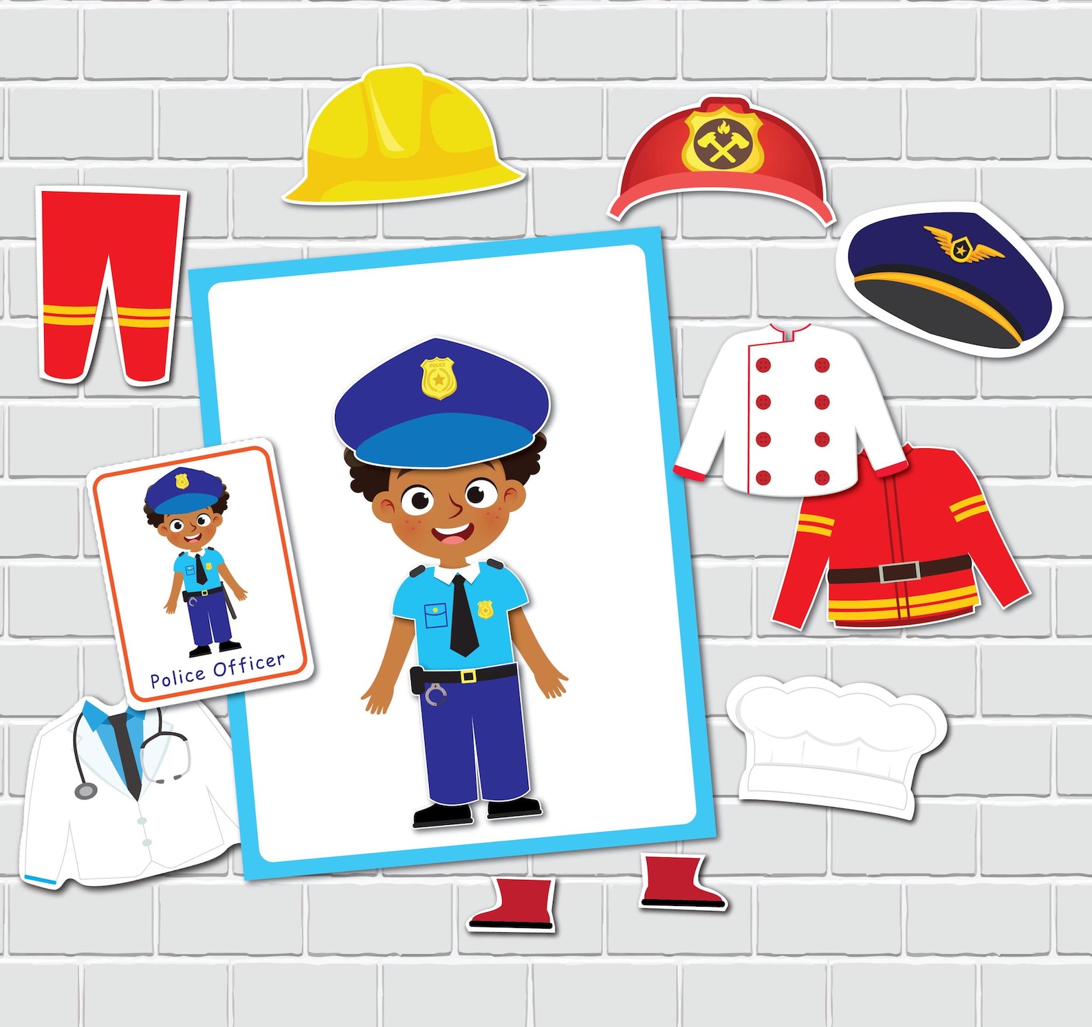 Community Helpers Dress up Preschool Printable Worksheets Professions ...
