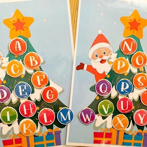Christmas Busy Book for Toddler. Preschool Learning Binder. Pre-k ...