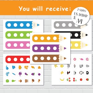 Colors Matching Activity, Montessori Materials, Toddler Printable ...