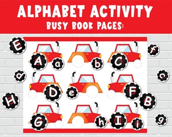 ABC Learning Busy Book Pages Alphabet Printable Activity | Etsy