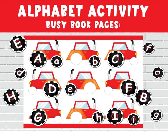Alphabet Matching Printable Activity.letter Learning | Etsy