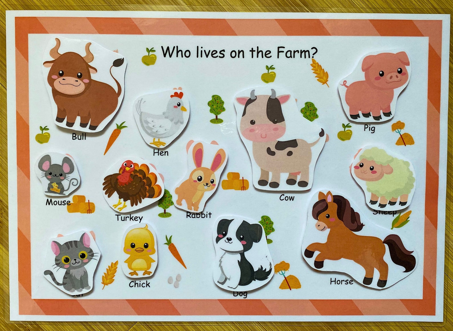 Animals of the World Busy Book Pages for Kids. Toddler Learning Binder ...