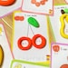 Play Doh Mats, Fruits Printable Play Dough, Montessori Play Doh ...