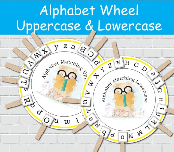 Alphabet Matching Wheel Uppercase & Lowercase Busy Book Page | Etsy