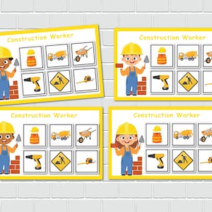 Community Helpers Preschool Sorting Mats. Professions Printable ...