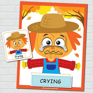 Emotions Activity for Kids, Preschool Feelings Printables, Scarecrow ...