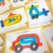 Play Doh Mats, Transportation Visual Cards, Printable Play Dough ...
