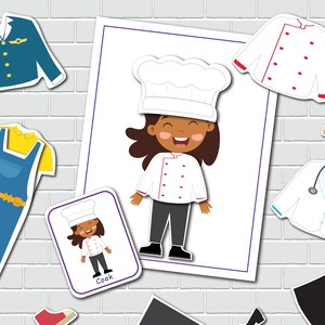 Community Helpers Dress up Preschool Printable Worksheets Professions ...