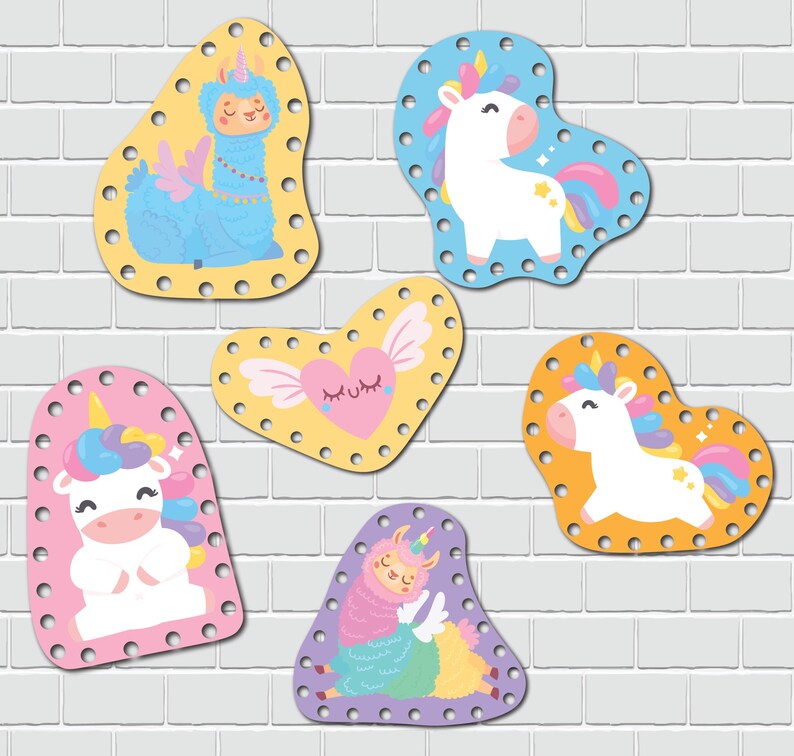 Unicorn Lacing Cards, Preschool Fine Motor Skill Activity, Toddler ...