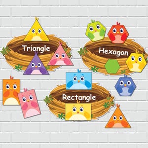 Birds Shapes Sorting Activity, 2D Shapes Center, Summer Busy Book Page ...