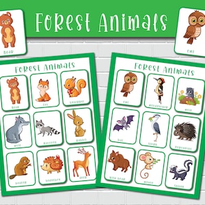 Forest Busy Book Toddler Learning Binder Preschool Worksheets ...