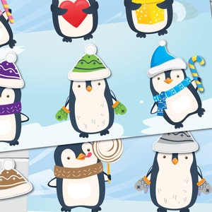 Penguins Color Matching, Winter Busy Book Page, Toddler Printable ...