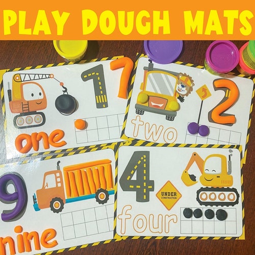 Color Matching Play Dough Mats Printable Preschool Activities - Etsy