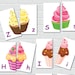 Cupcakes Alphabet Matching Cards, Toddler Matching Game, ABC Learning ...