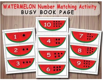 Math Busy Book Printable Worksheets for Pre-k Learning. | Etsy